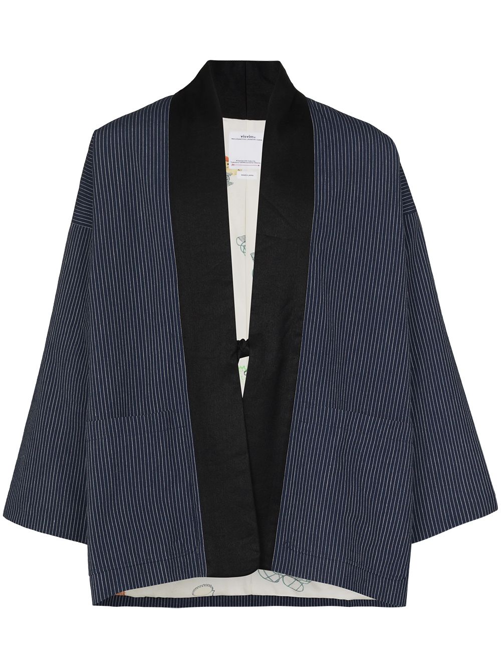 【美品】visvim KIYARI JKT SANTOME NAVY 2 Visvim Kiyari Kimono Jacket - Blue | Editorialist