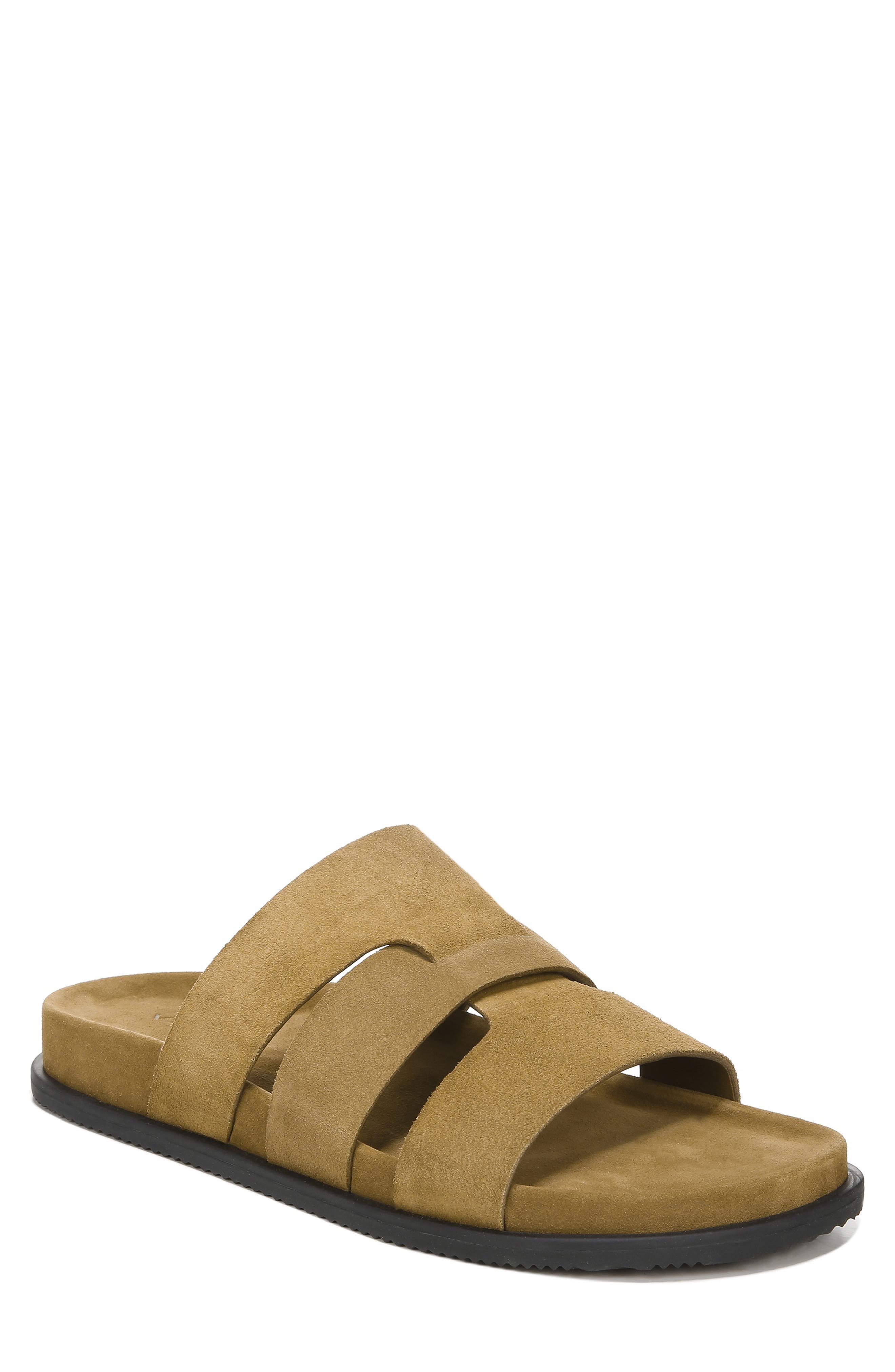Vince Dorsey Suede leather slide sandals tumeric Mens size 8 / EU 41 Vince Dorsey Slide Sandal - Black | Editorialist main image 2