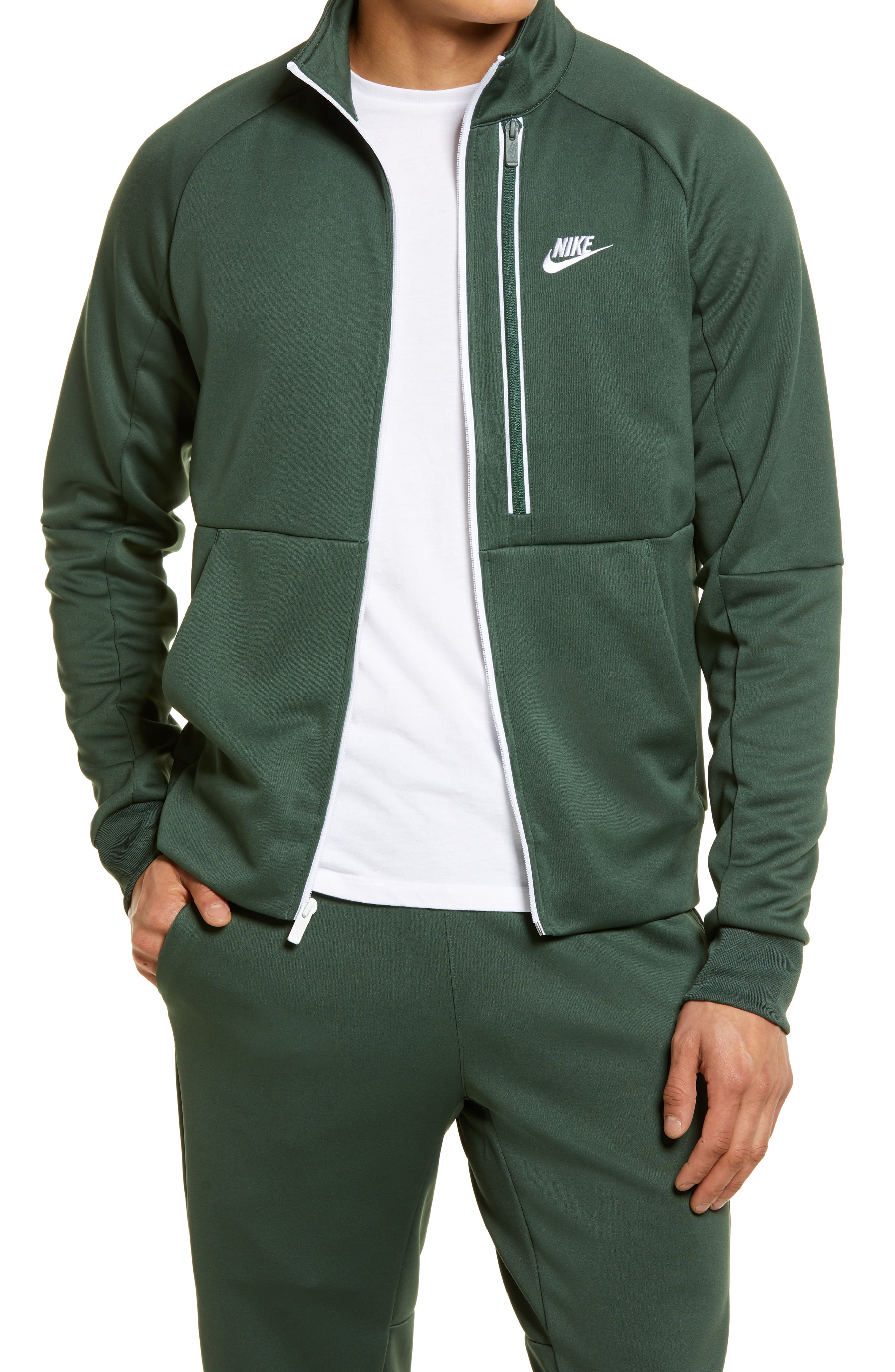 nike tribute jacket green