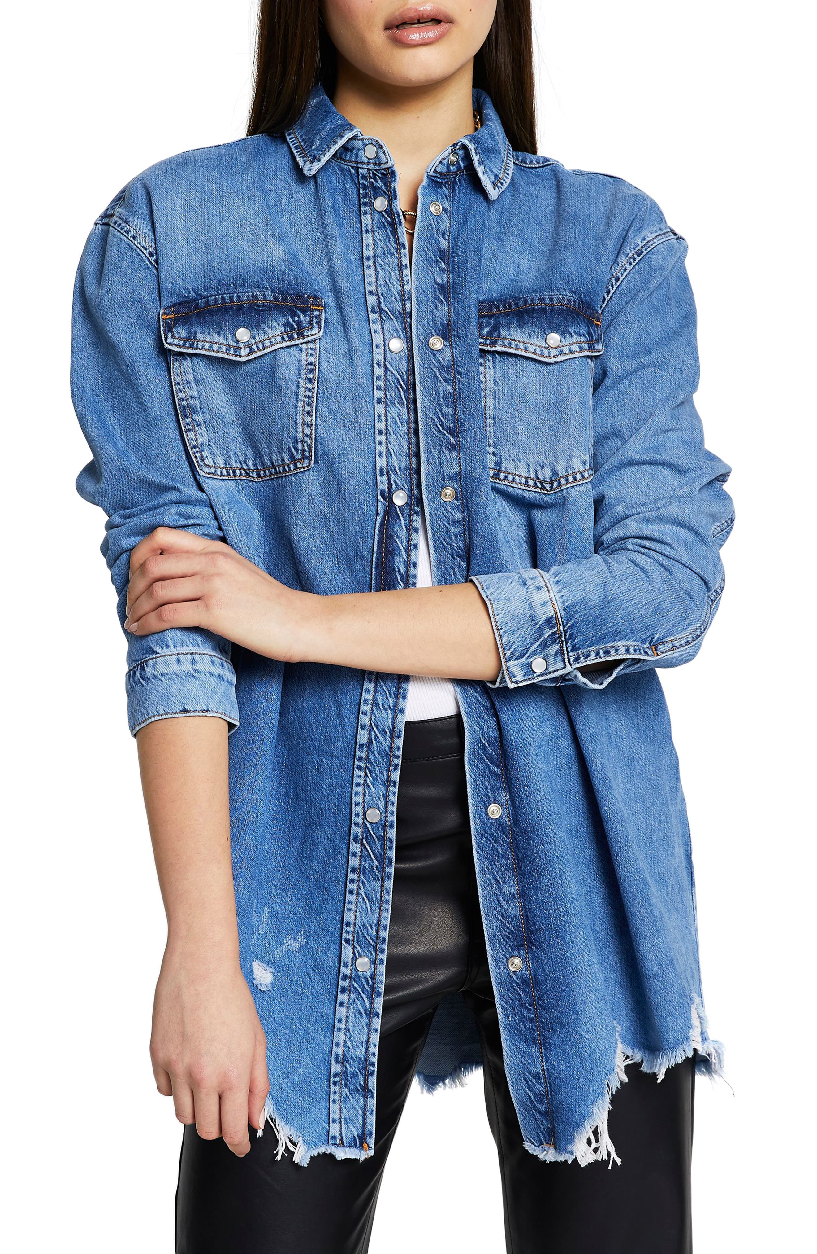 River island denim top Clearance