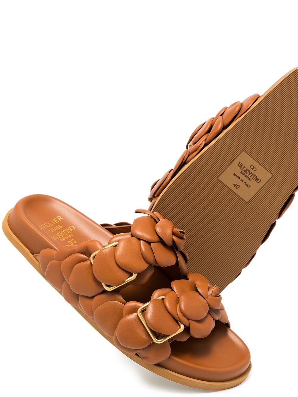 Valentino Garavani Atelier 03 Rose Edition Sandals - Brown - 52 