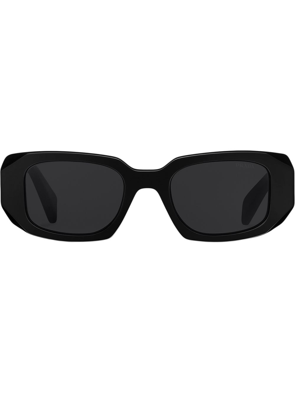 Joe　PRADA ブラック ラウンドサングラス Prada Symbole Sunglasses - Black | Editorialist