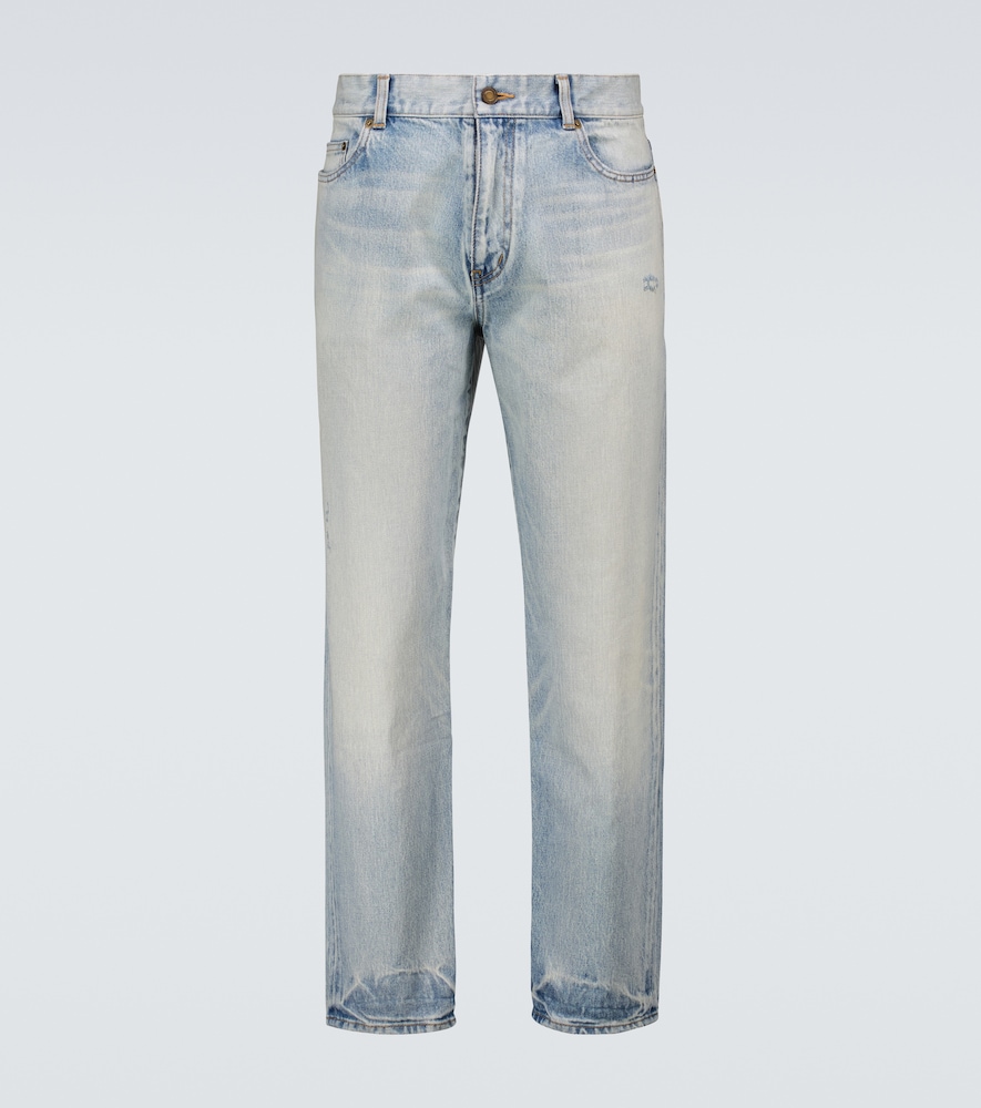 パンツ SAINT LAURENT 21SS Carrot-fit Jeans Saint Laurent Carrot-Fit Jeans - Blue | Editorialist