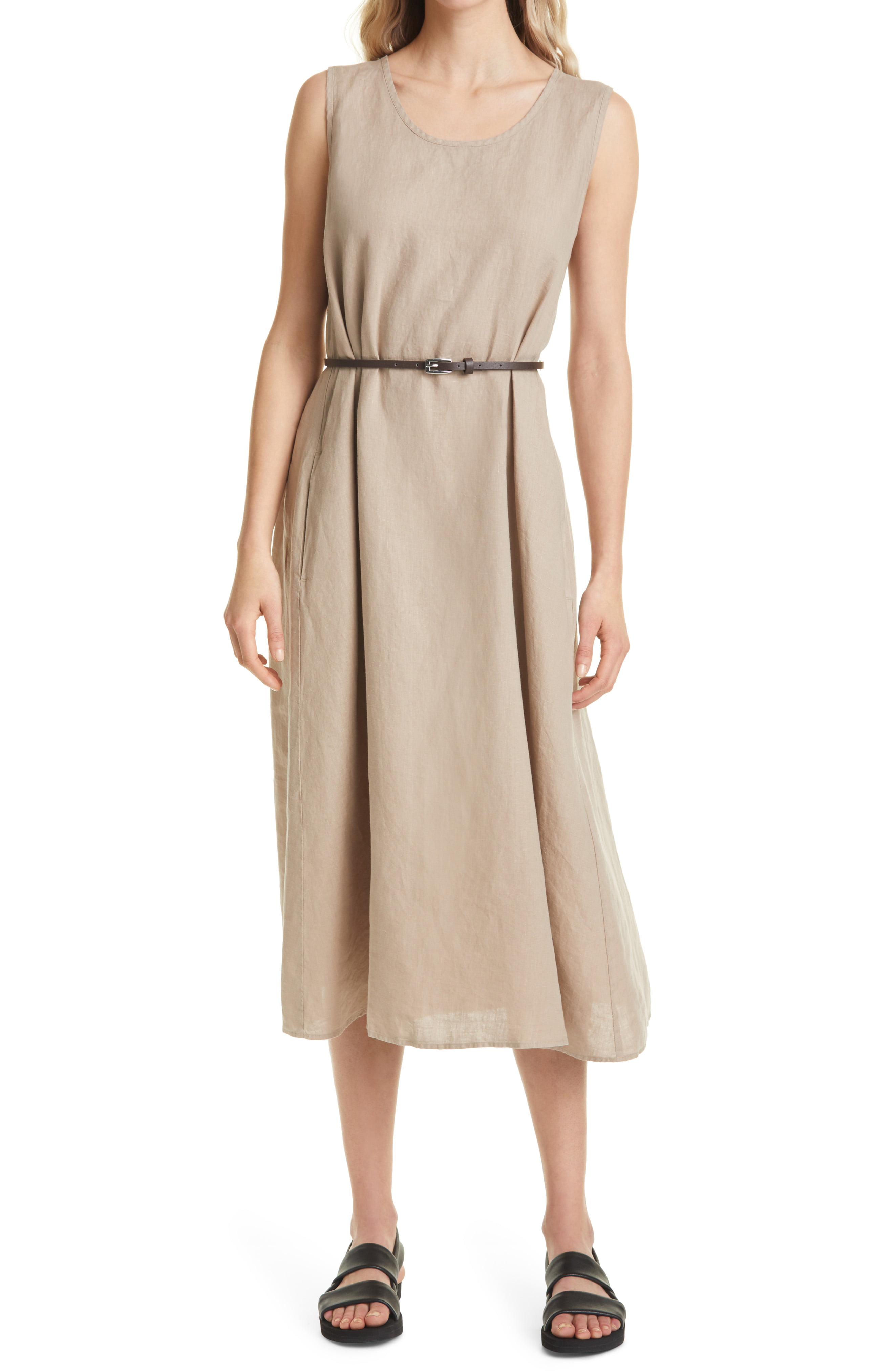 max mara linen dress