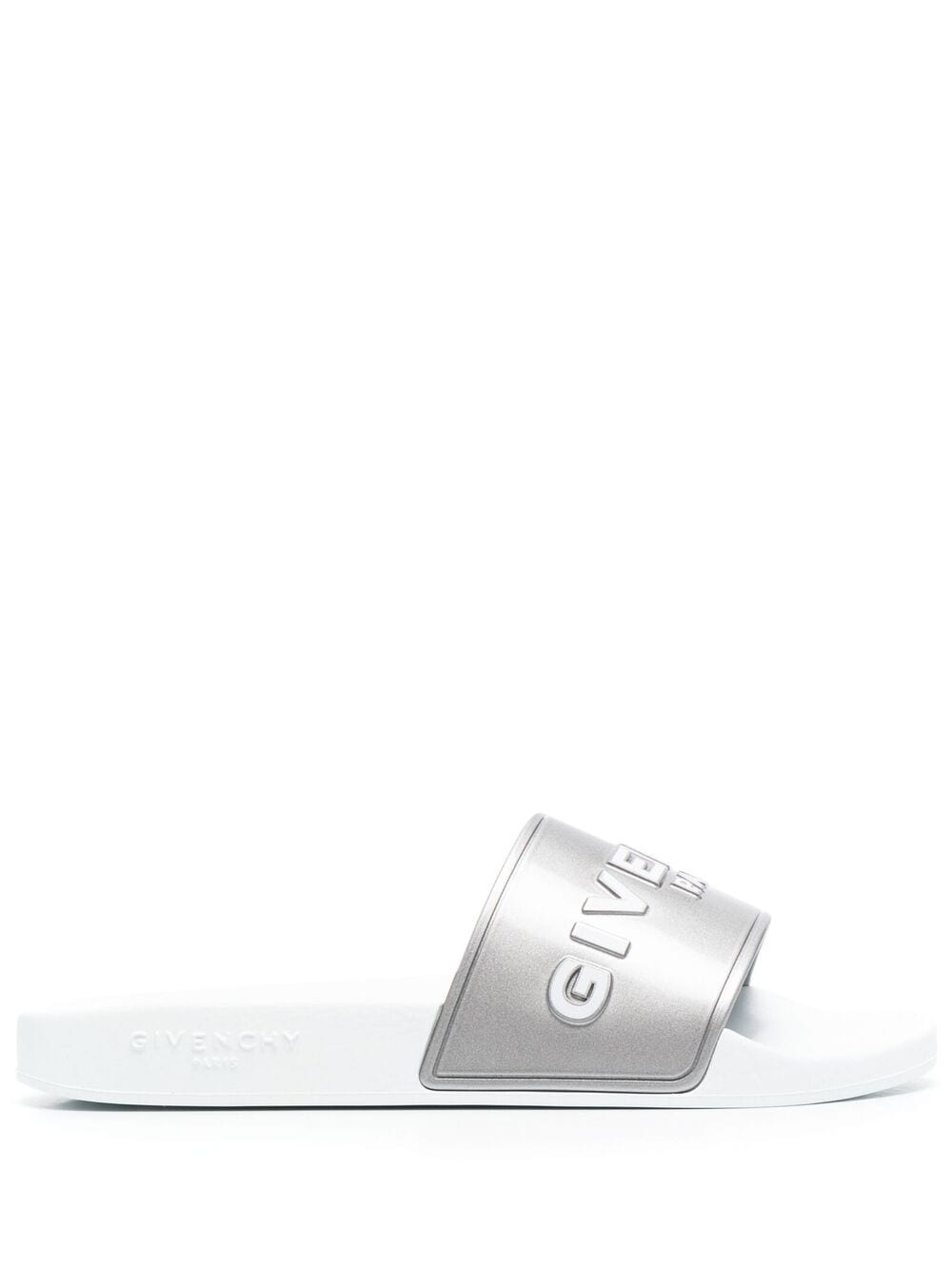 silver givenchy slides