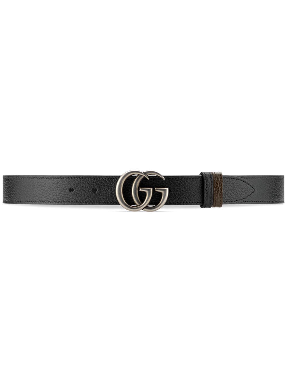 Gucci Gg Marmont Reversible Belt - Black | Editorialist display picture 2