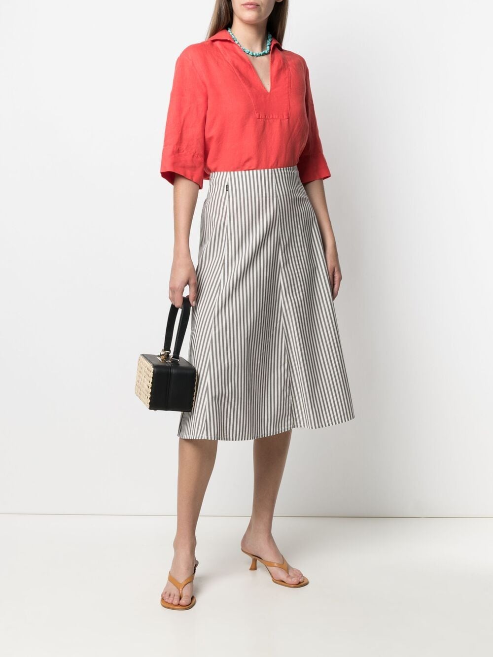 WOOLRICH Woolrich Vertical Stripe A-Line Skirt