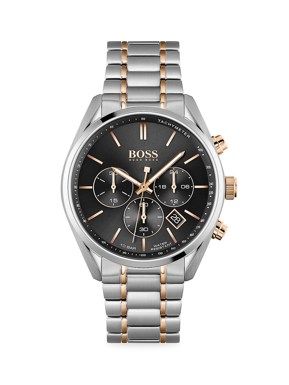 Hugo Boss Men's Associate Stainless Steel Chronograph Bracelet Watch ...