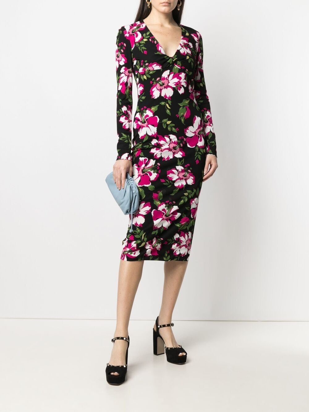 TOM FORD TOM FORD Floral-Print Midi Dress