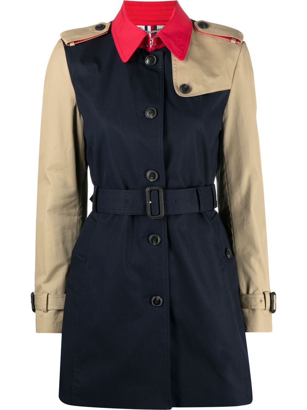 Women's Trench Tommy Hilfiger Colorblock Trench Coat Tommy