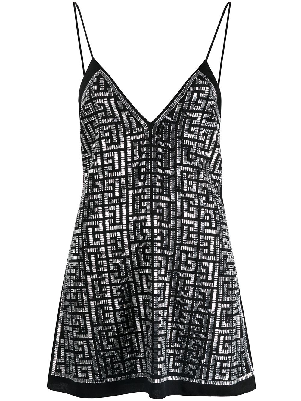 BALMAIN Crystal-Embellished Vest Top