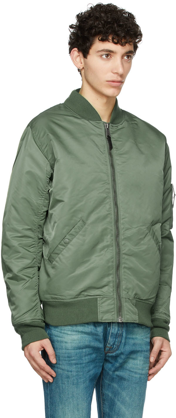 schott green bomber jacket