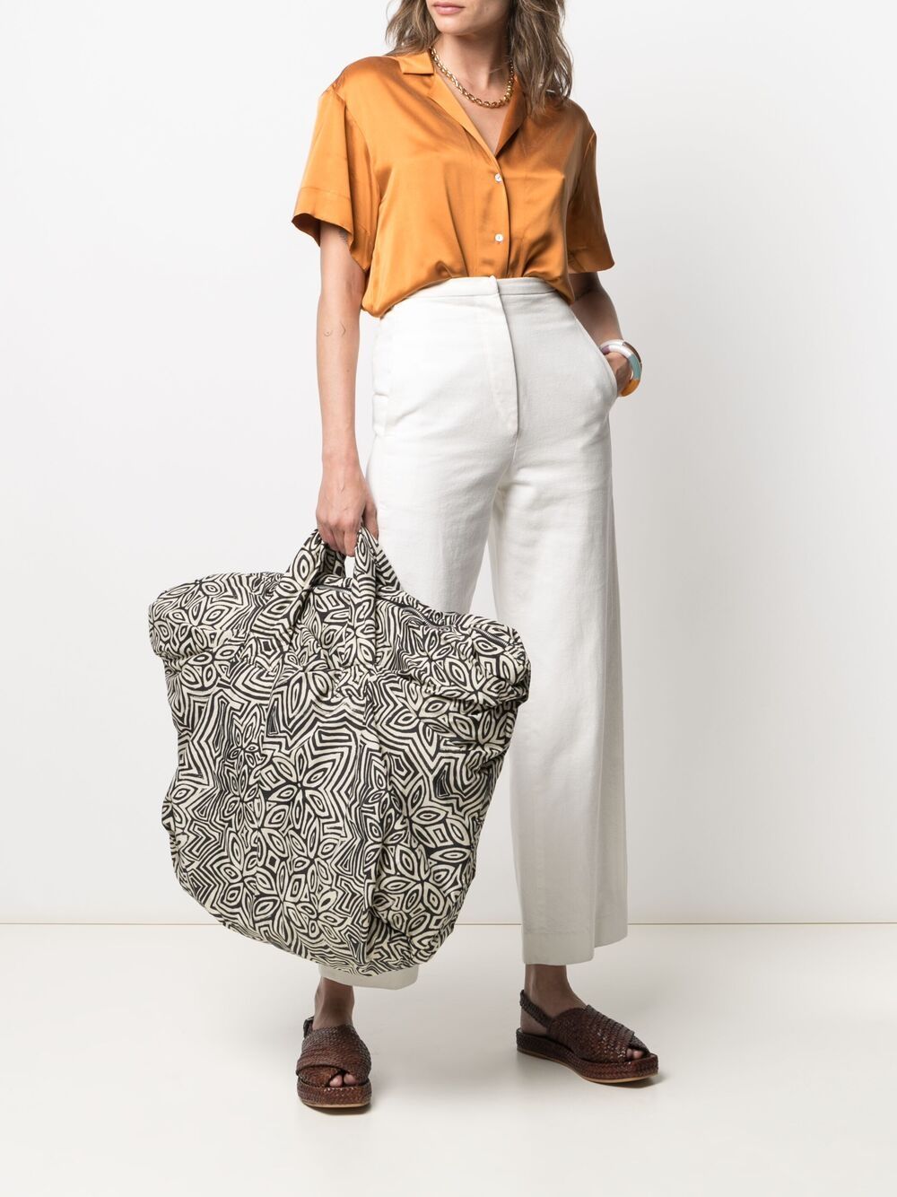 10 CORSO COMO Floral Print Tote Bag