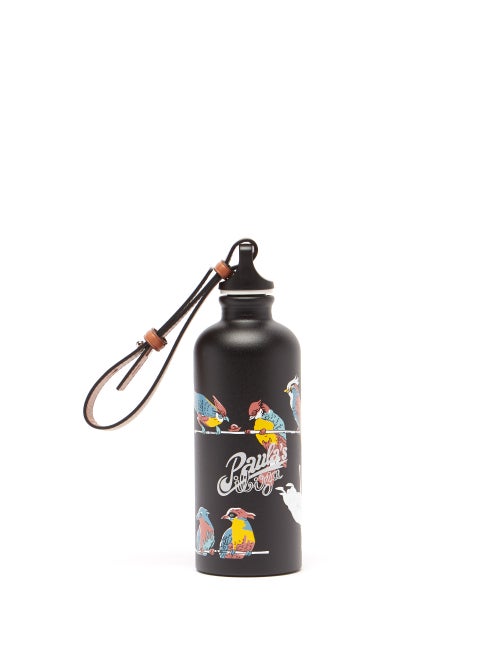 Loewe X Sigg Parrots-Print Metal Water Bottle In Black - 20% Off