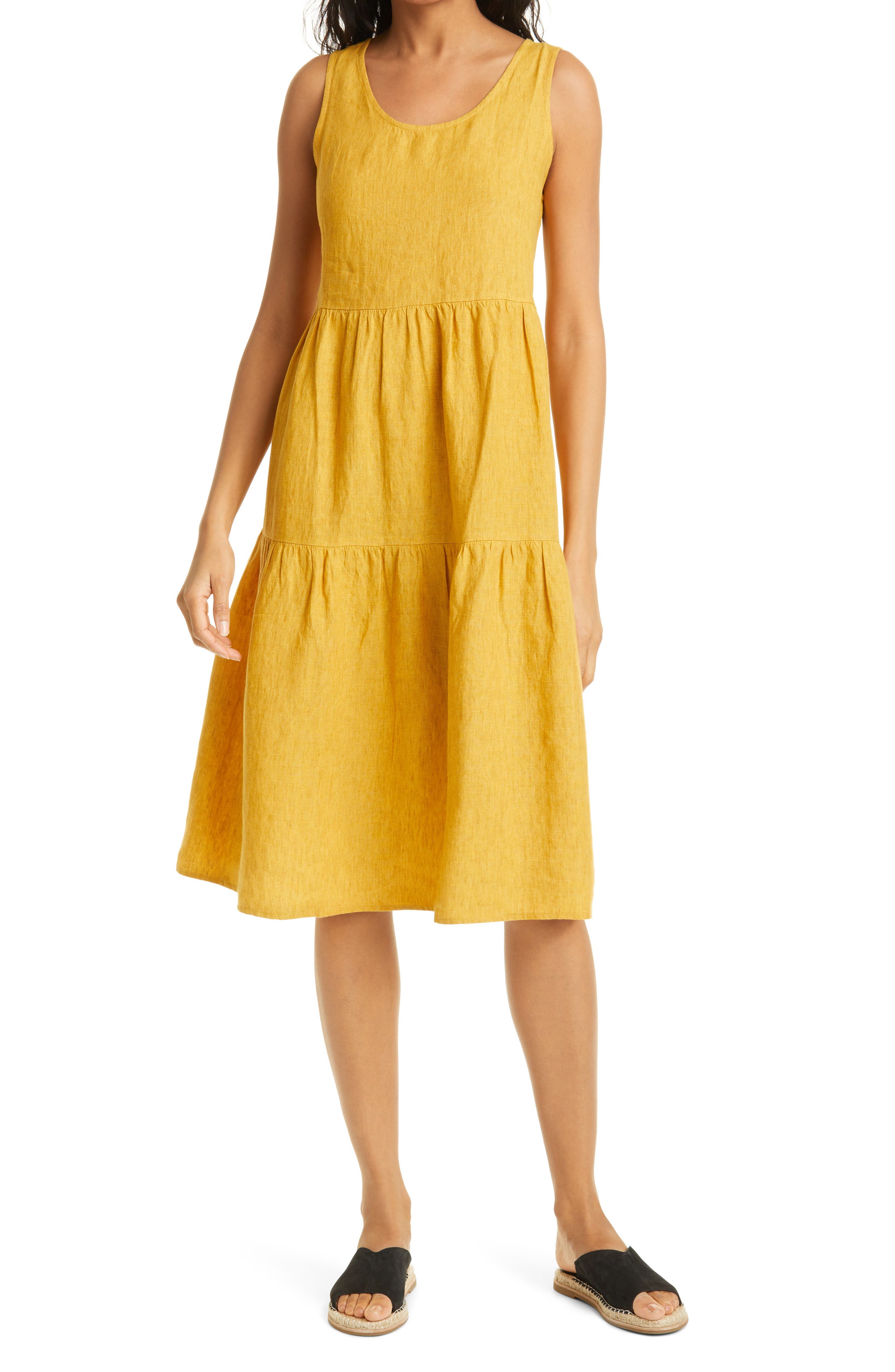 Eileen fisher yellow dress Clearance