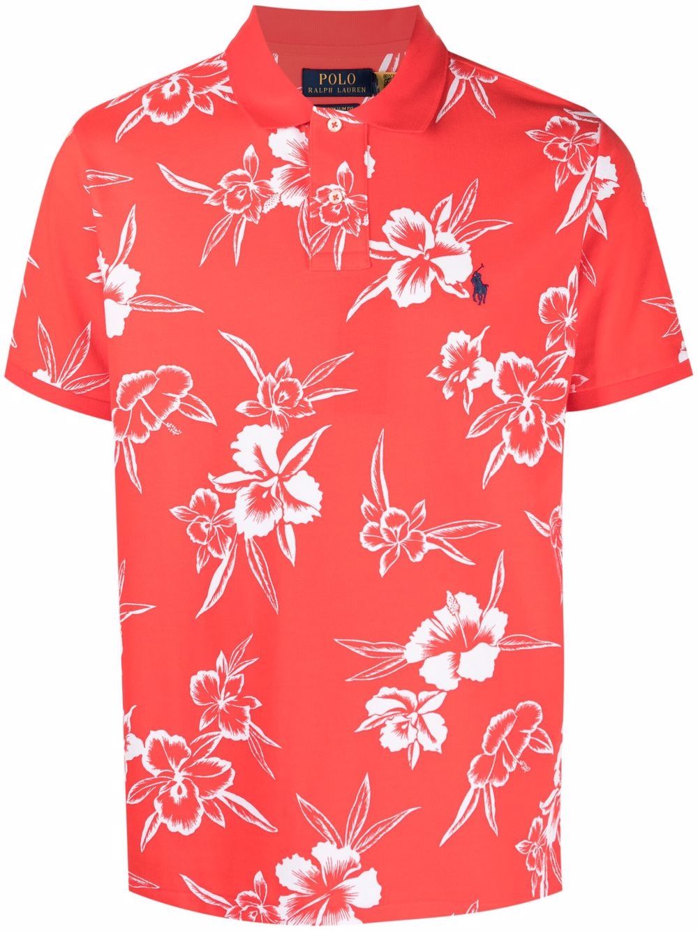 hawaiian print polo