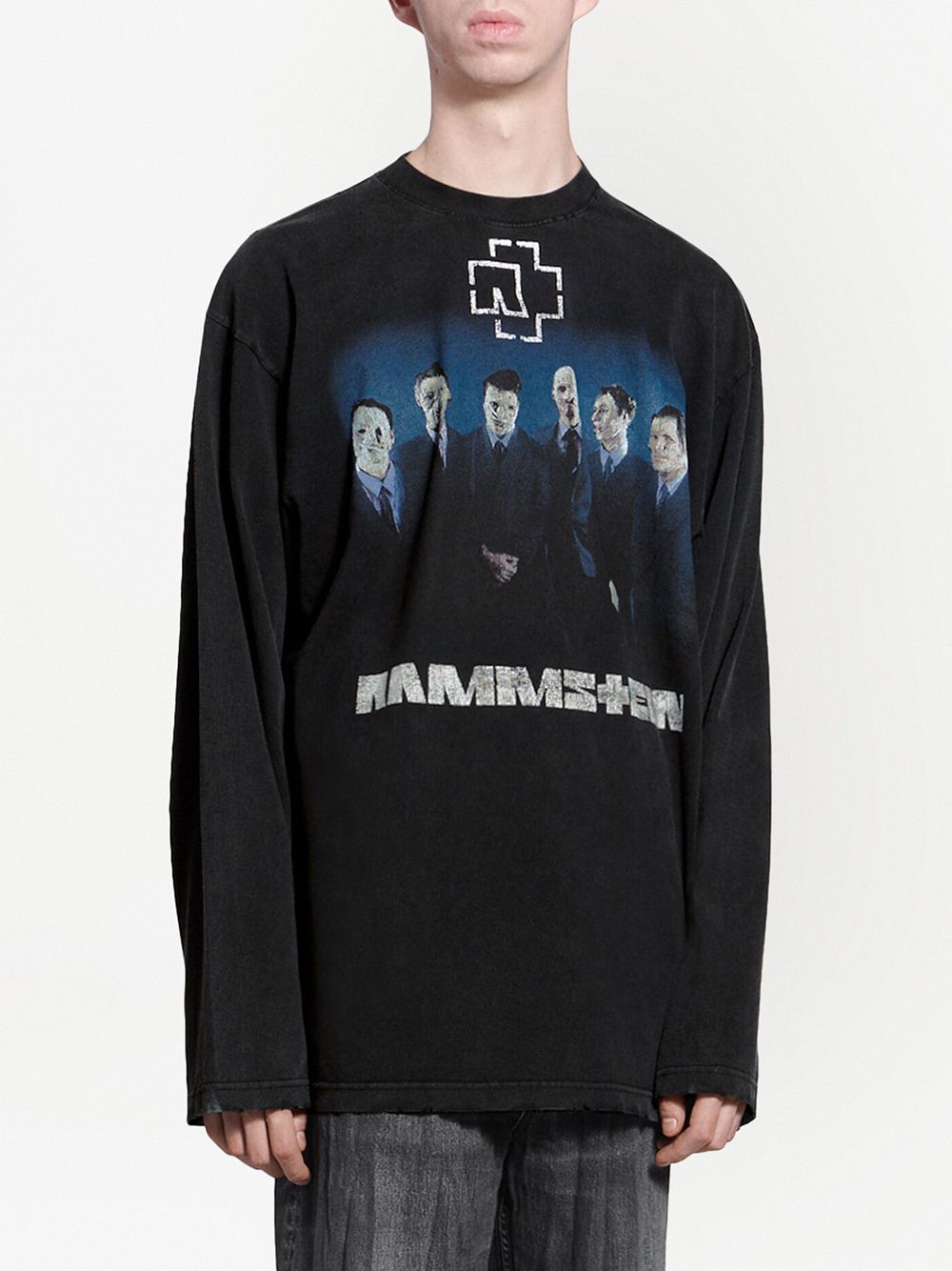 Balenciaga Rammstein Long-Sleeve Top - Black | Editorialist