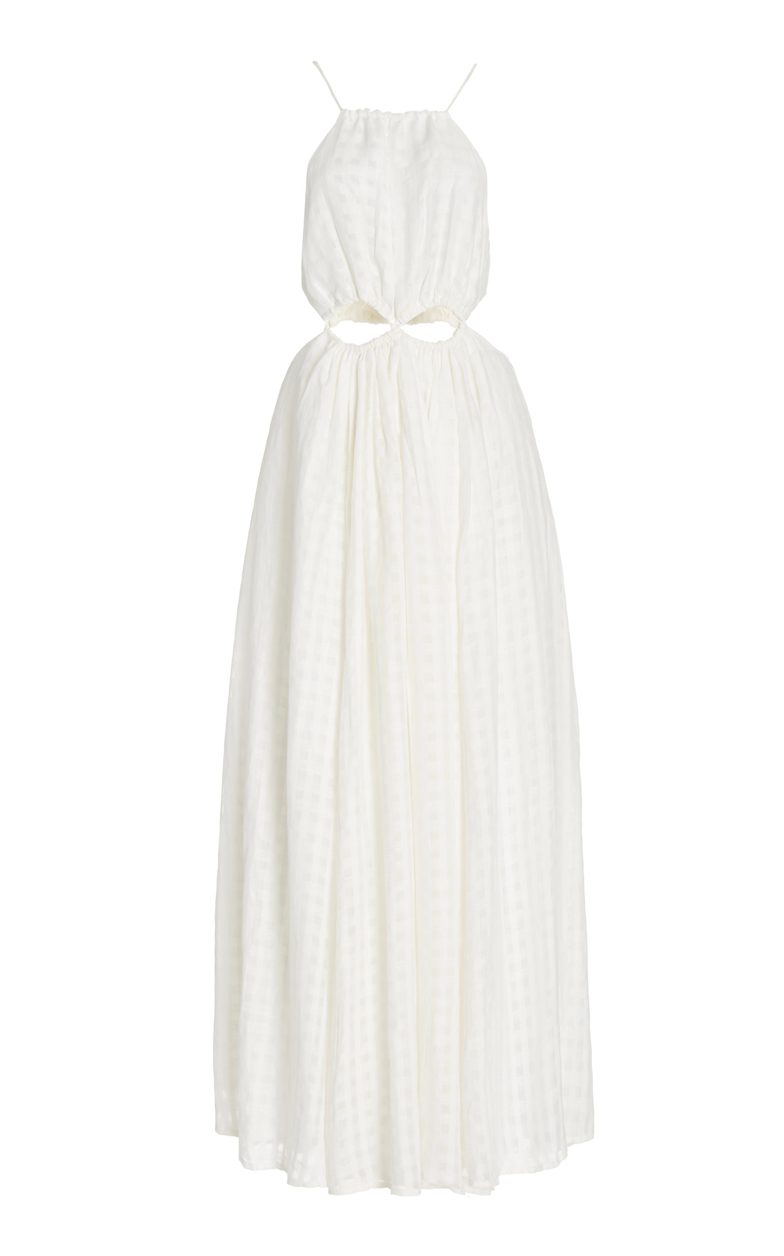 cult gaia white cut out dress Cult Gaia Cut-Out White Maxi Dress by Cult Gaia