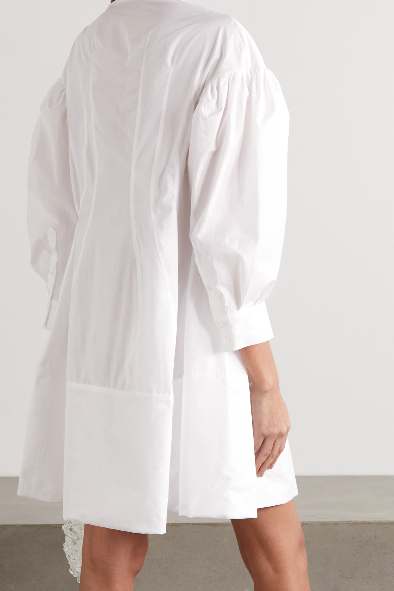 poplin mini shirt dress with corset detail Black Poplin Corset Shirt Mini Dress PinkBlush