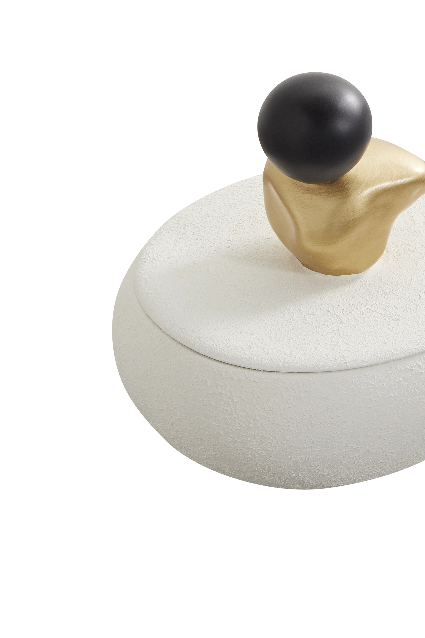 置物 ANISSA KERMICHE bijoux et objets Anissa Kermiche Earthenware Jewelry Box In Ivory - 40% Off