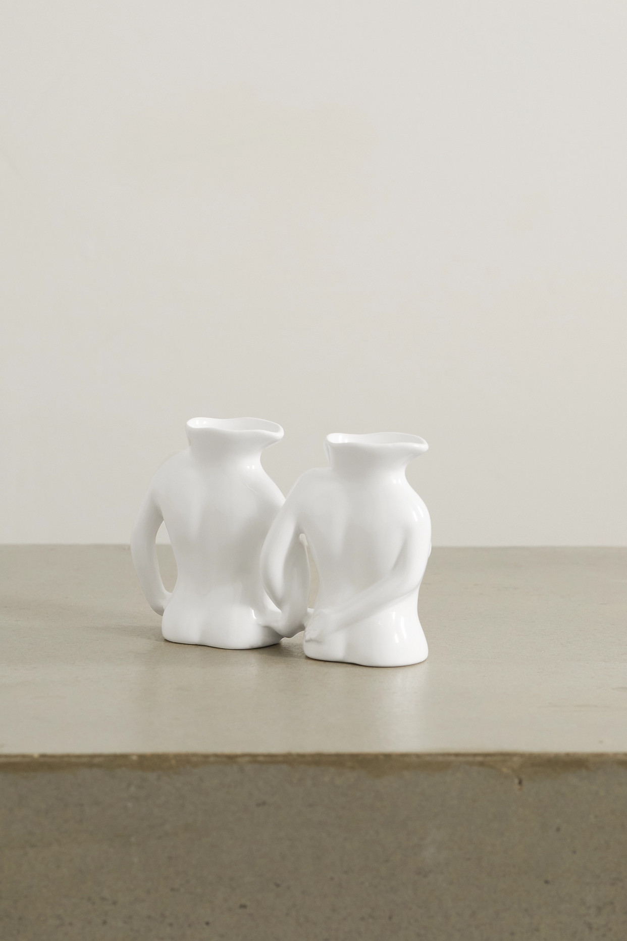 Anissa Kermiche Titty Committee Set Of Two Mini Earthenware Jugs