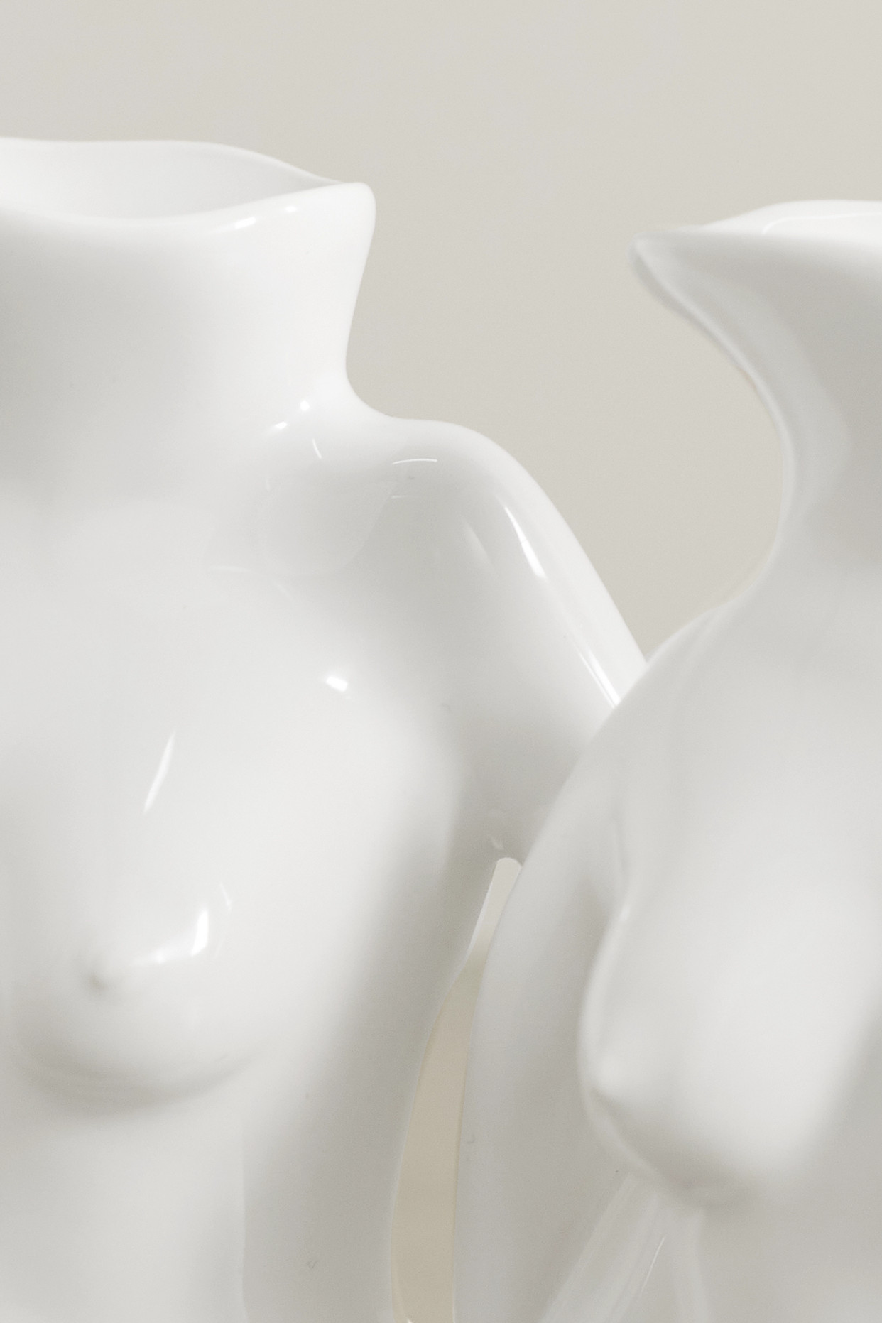 Anissa Kermiche Titty Committee Set Of Two Mini Earthenware Jugs