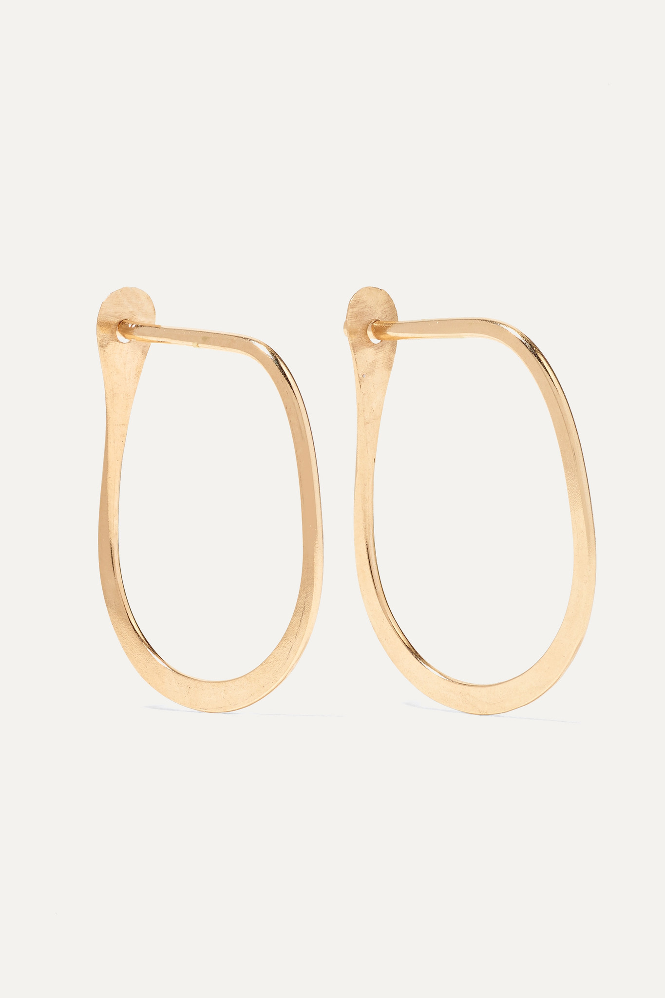 アクセサリー MELISSA JOY MANNING 14K hoop earrings MELISSA JOY MANNING 14-karat Hoop Earrings - Gold | Editorialist