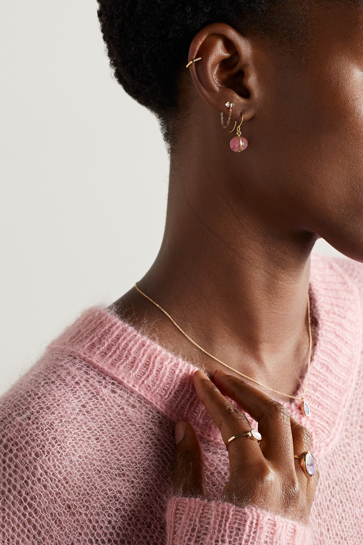 Melissa Joy Manning 14-Karat Recycled Sapphire Drop Earrings In
