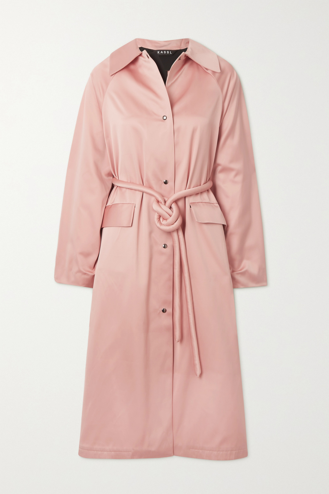 pink mac coat