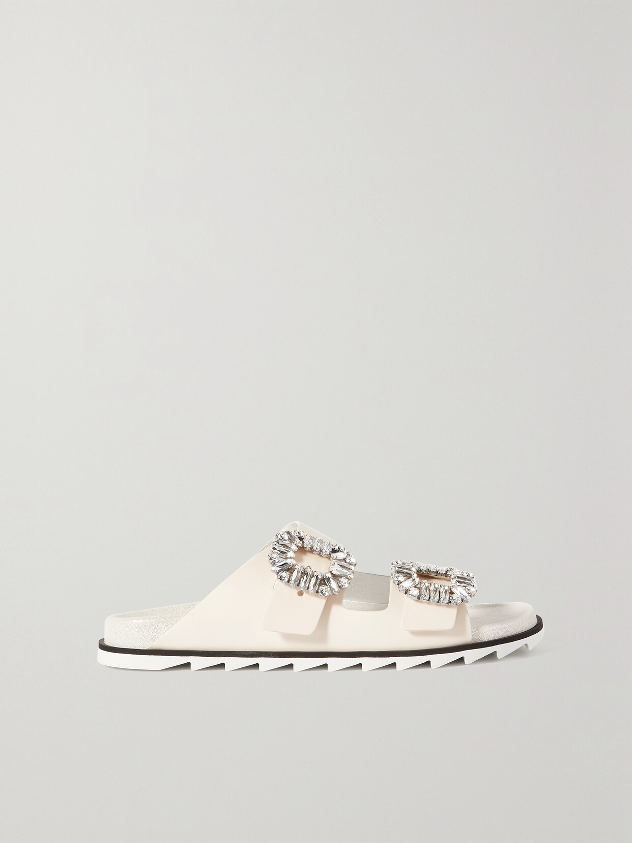 ROGER VIVIER Roger Vivier Slidy Viv Leather Slides