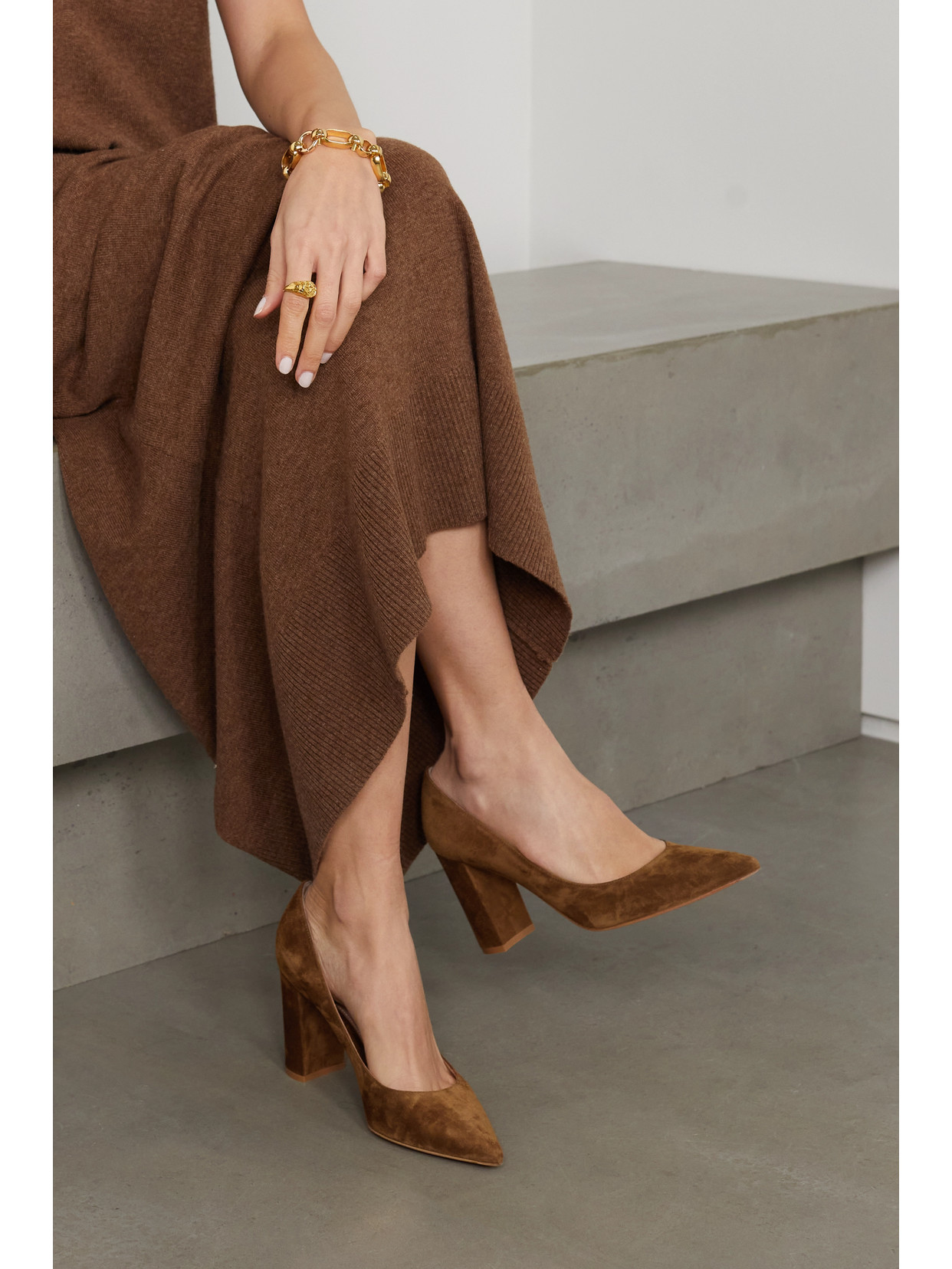 GIANVITO ROSSI GIANVITO ROSSI Piper 85 Suede Pumps