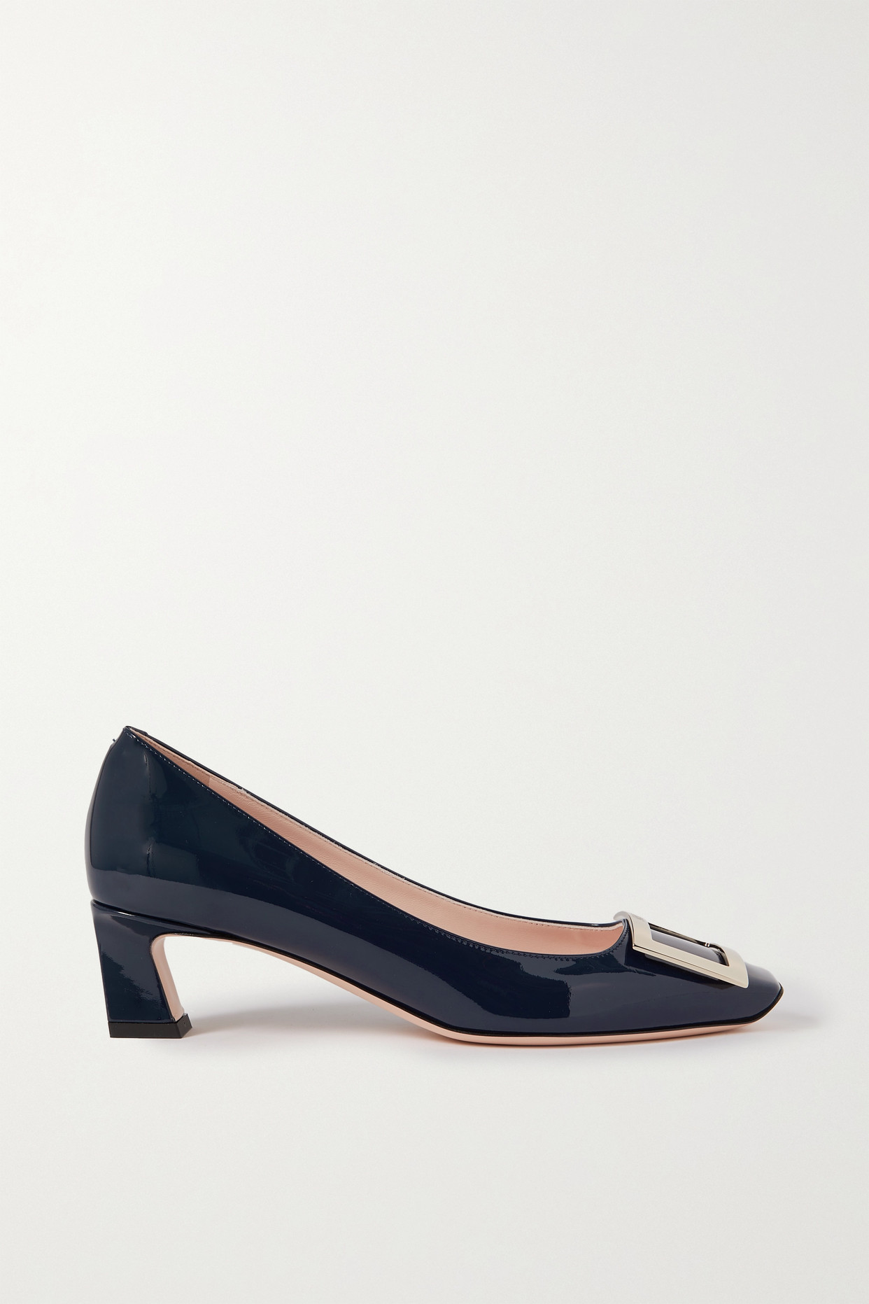 Roger Vivier Denim Slingback Pumps - Nero | Editorialist