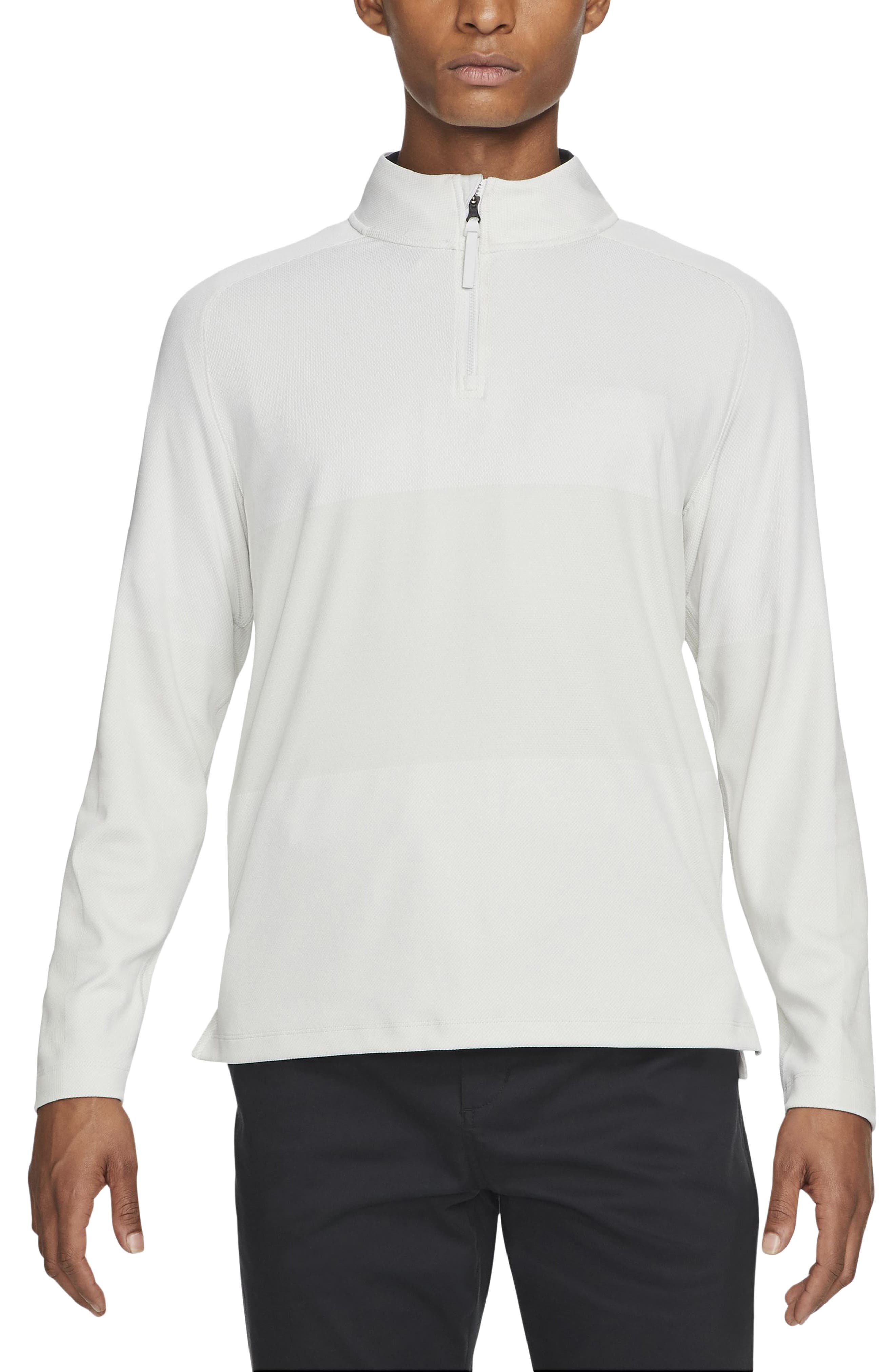 mens white golf pullover