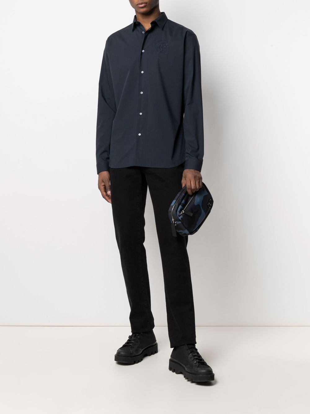 PHILIPP PLEIN PHILIPP PLEIN Embroidered Skull Shirt