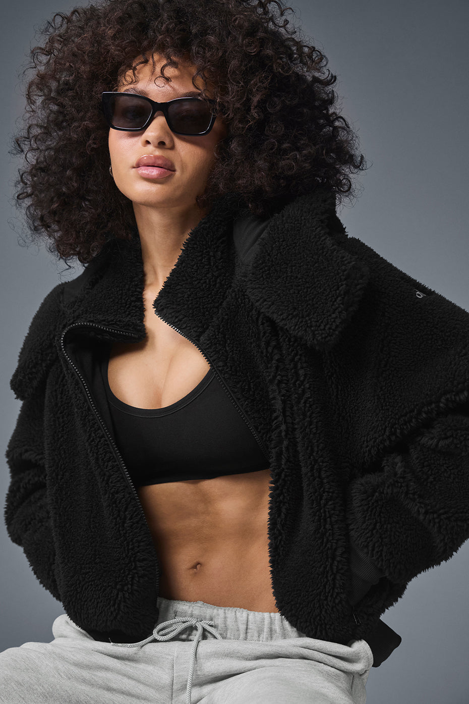 ALO ALO Foxy Sherpa Jacket with Removable Hood