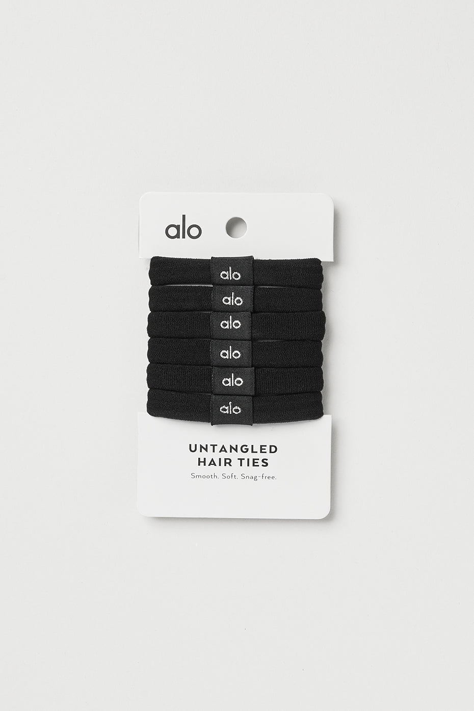 Alo Yoga | Untangled Hair Tie 6-Pack in Black