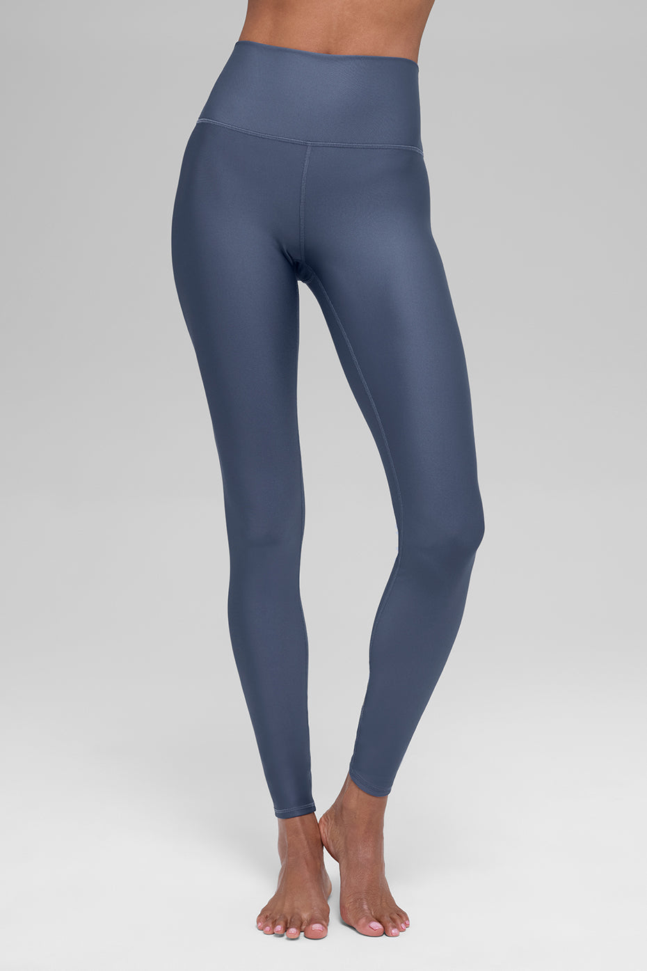 Alo Yoga High-Waist Micro Waffle Lowkey Legging In Cherry Cola