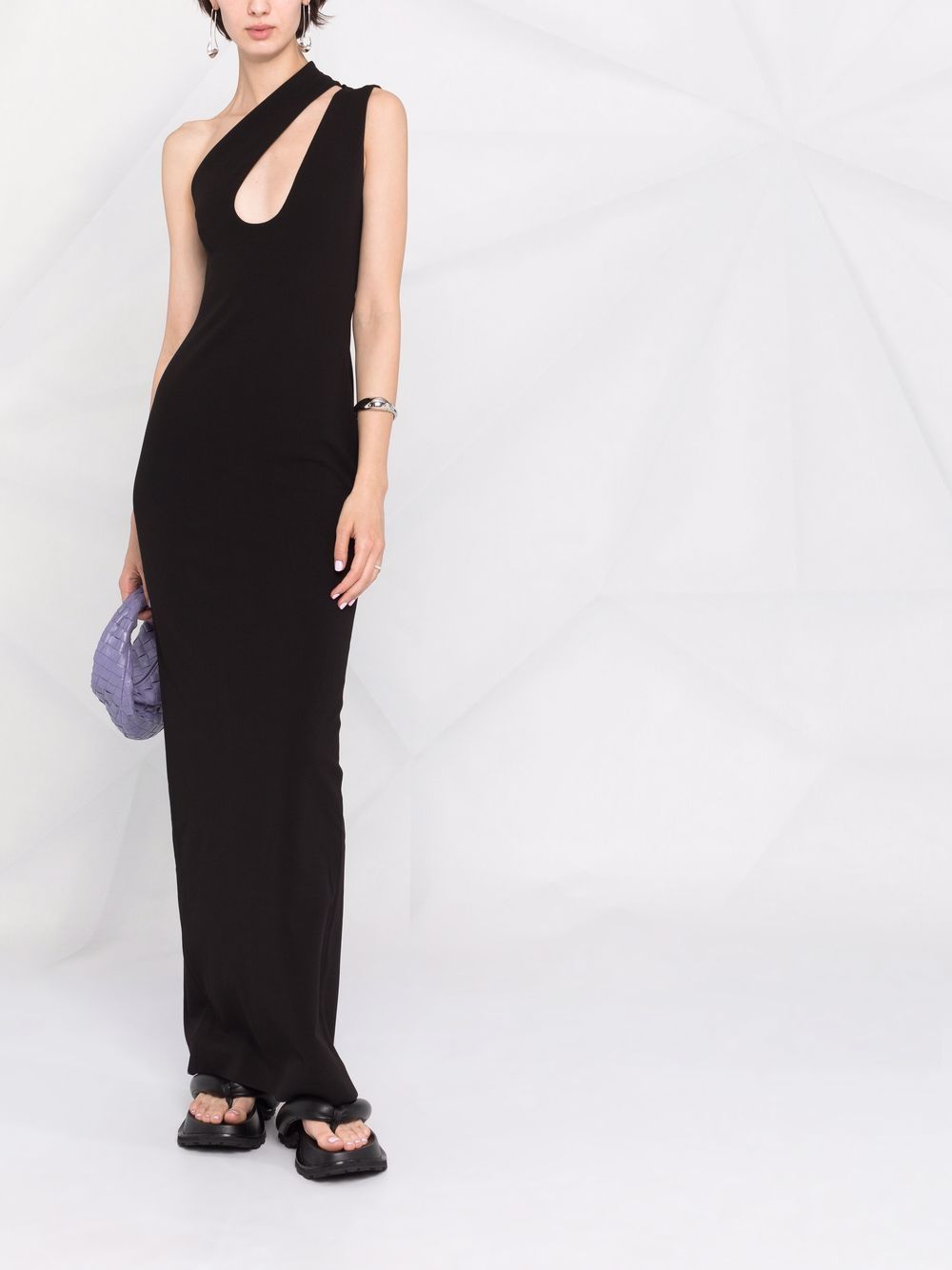 knee length dresses for ladies Solace London Krista Red Gown main image 1