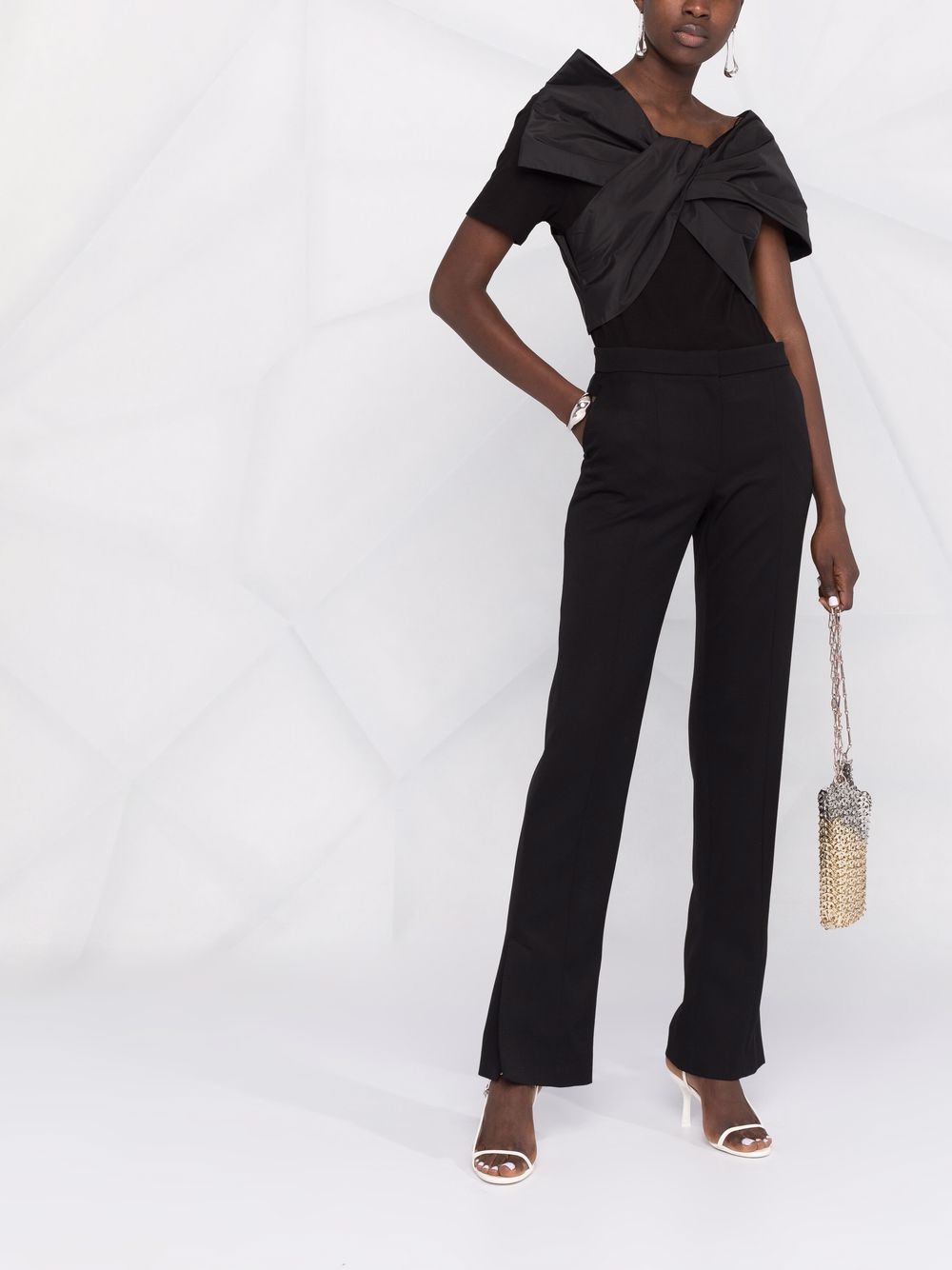 ALEXANDER MCQUEEN Alexander McQueen Ankle-Slit Cigarette Trousers
