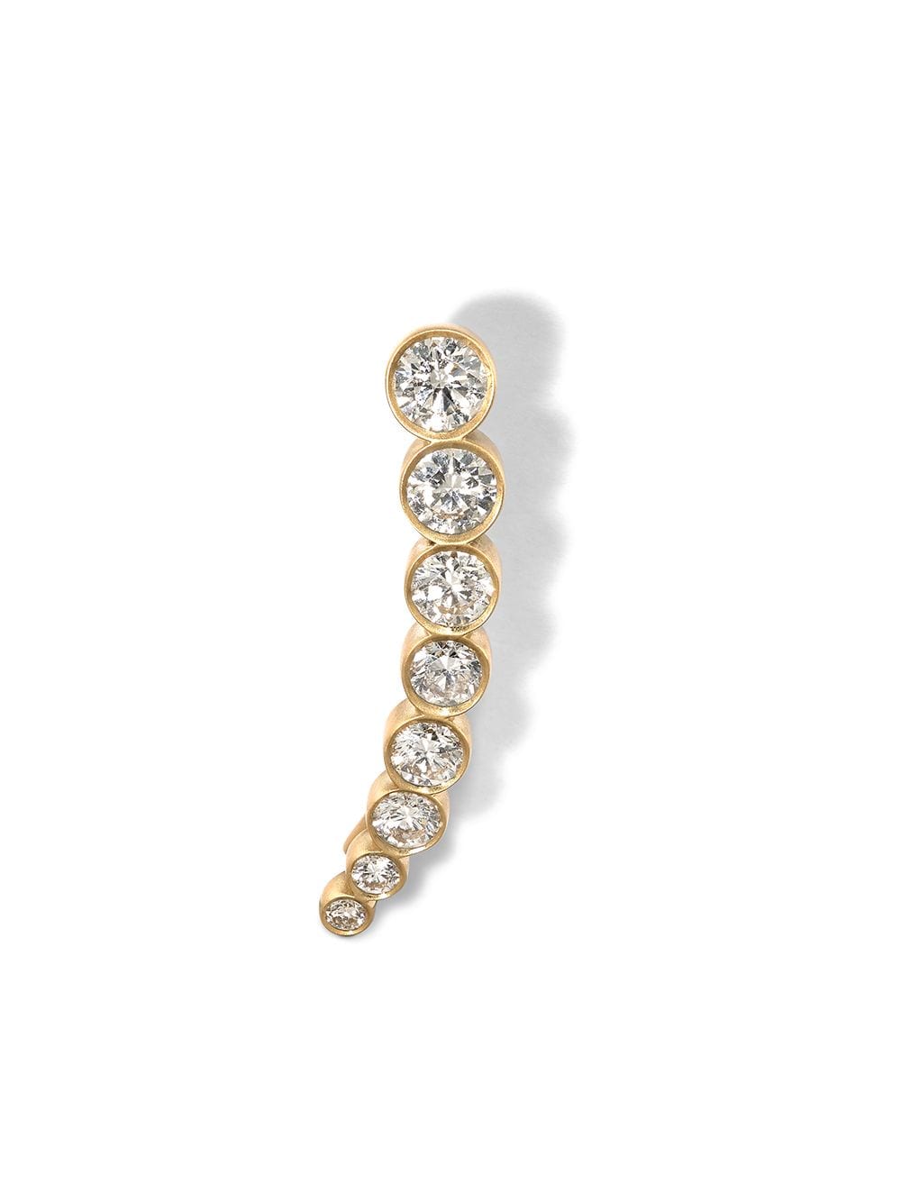 Sophie Bille Brahe Croissant De Lune Earring In Gold Editorialist
