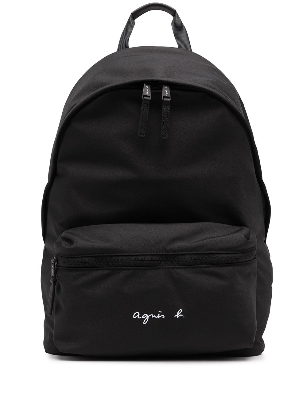 Agnes B. Logo-Print Backpack - Black | Editorialist