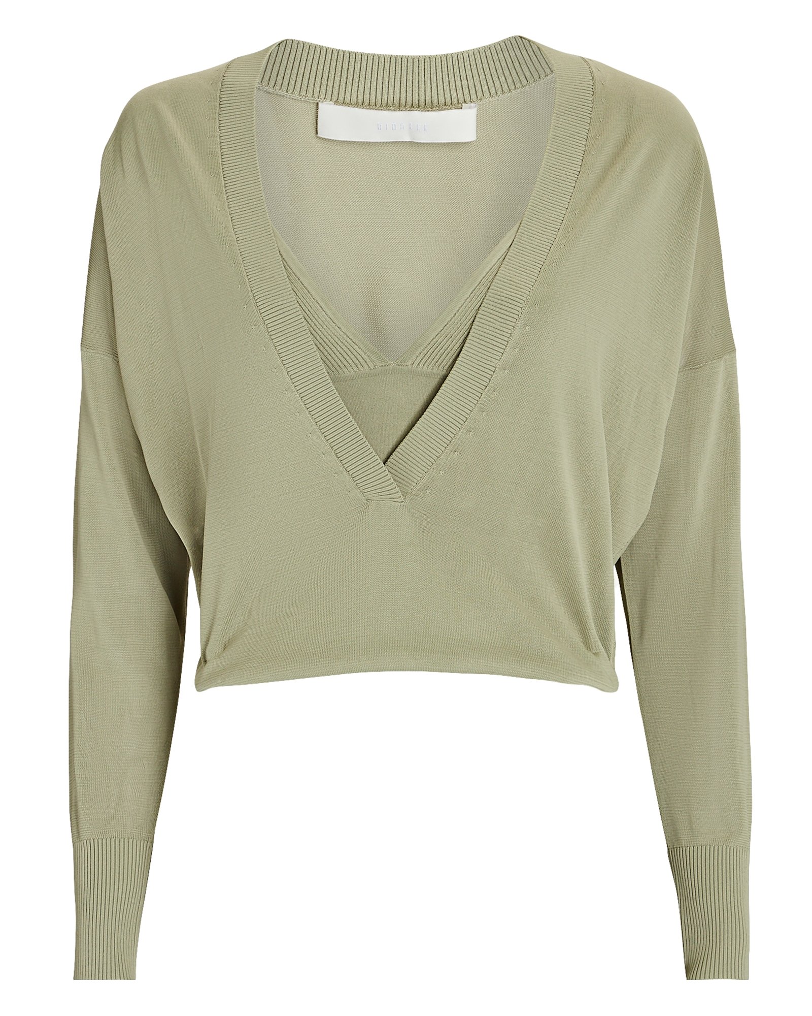 Dion Lee Layered Loop Sweater In Green 57% Off Editorialist