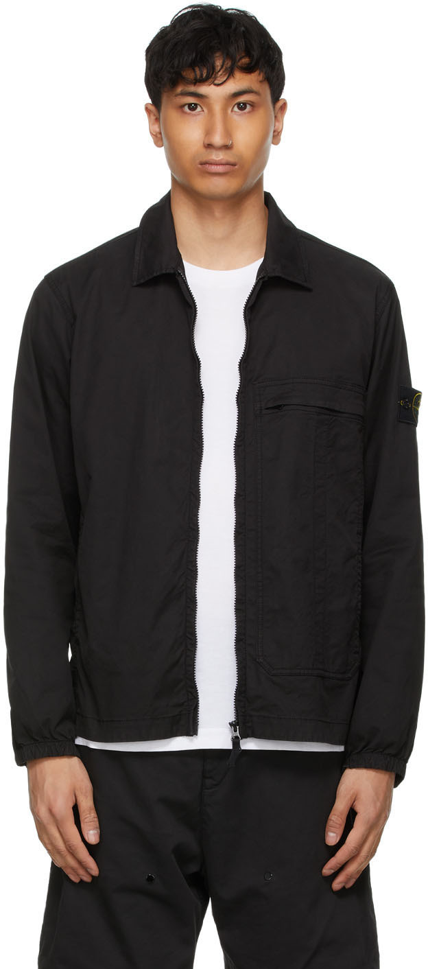 stone island black jacket