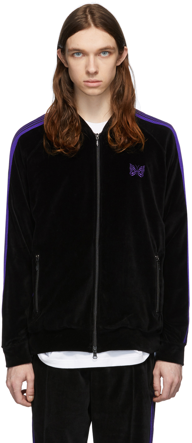 Needles Velour Track Jacket In Black - 57% Off | Editorialist