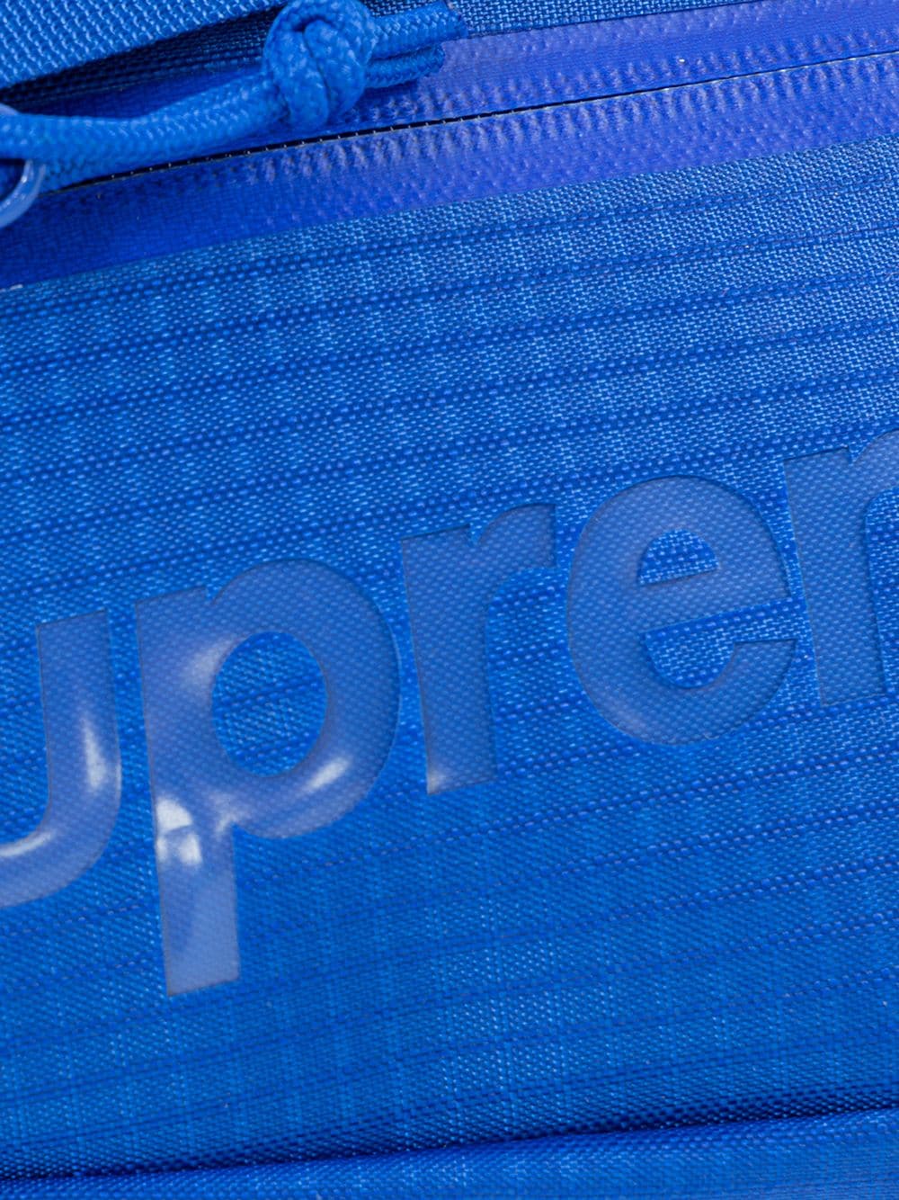 Supreme Logo-Print Sling Bag - Blue | Editorialist
