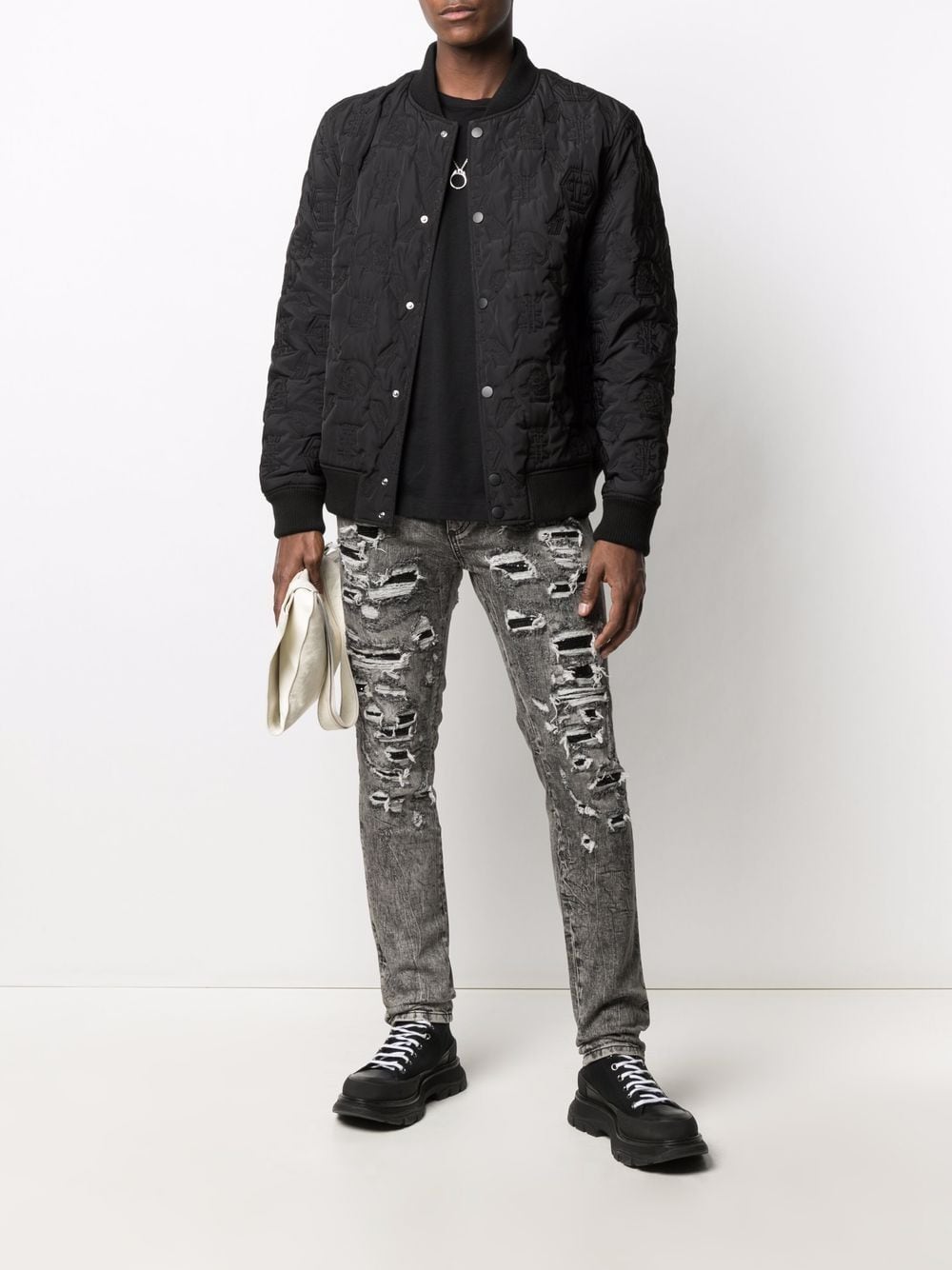 PHILIPP PLEIN Philipp Plein Ripped-Detail Jeans