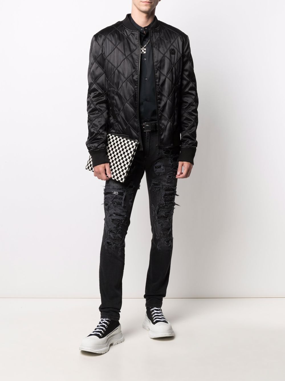 PHILIPP PLEIN Philipp Plein Ripped-Detail Jeans