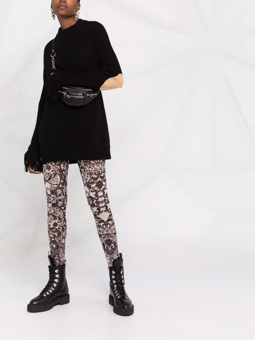 PHILIPP PLEIN PHILIPP PLEIN Baroque Printed Tulle Leggings