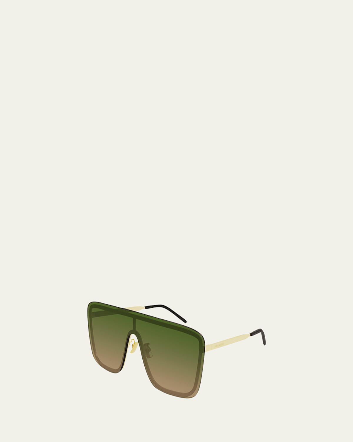 Saint Laurent Luna Mirrored Zinc Alloy Shield Sunglasses Saint Laurent Luna Shield Sunglasses In Silver - 40% Off  main image 2