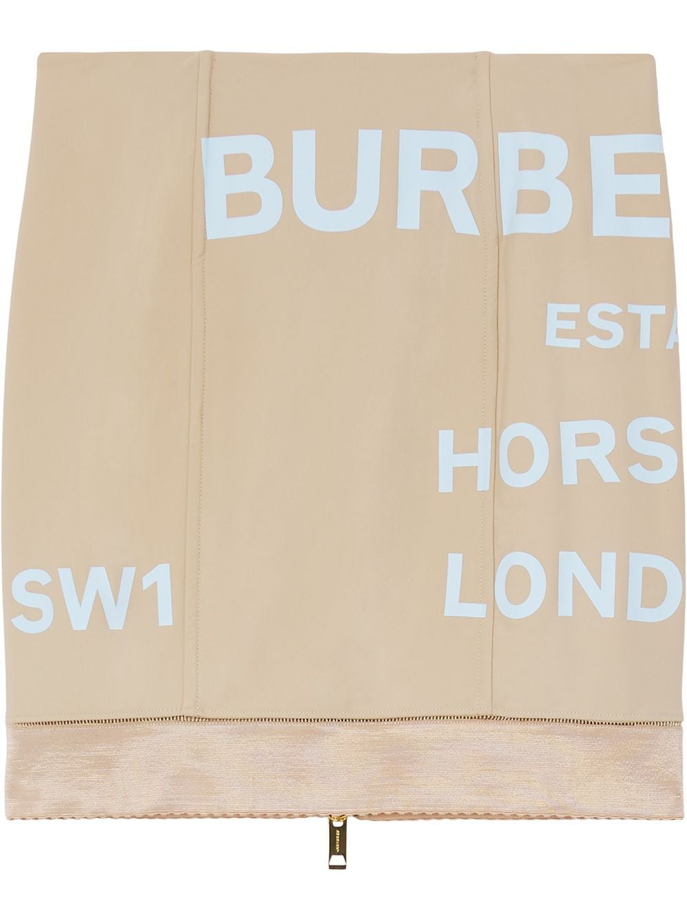 BURBERRY Mini Skirt with Horseferry Print
